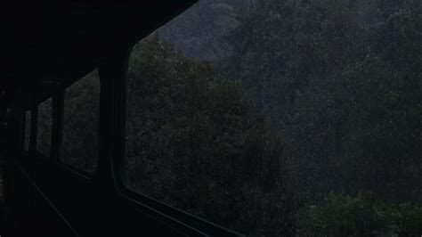Goodbye Lassitude With Heavy Rain And Ruinous Thunder Sounds On Window In