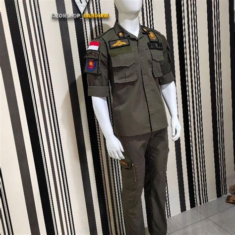 Jual Baju Pdl Satpol Pp Lengkap Pjdql Baru Shopee Indonesia