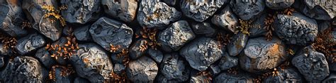 Top View Granite Rounded Rubble Photorealistic Photograph Premium Ai