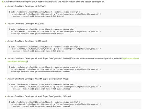 L4tinitrdflashsh Arguments Usage And Arguments Explanation Jetson Orin Nx Nvidia