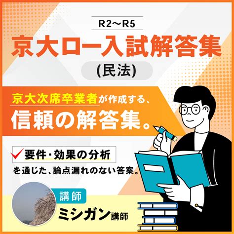 京大ロー入試解答集の楽天バナーデザイン制作 教材・サービス