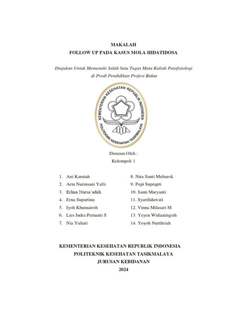 Kelompok 1 Asuhan Kebidanan Lanjutan Pada Maternal Mola Hidatidosa Pdf