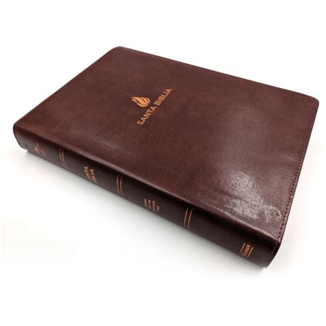 Biblia Reina Valera 1960 Letra Super Gigante Holman Marrón Flama