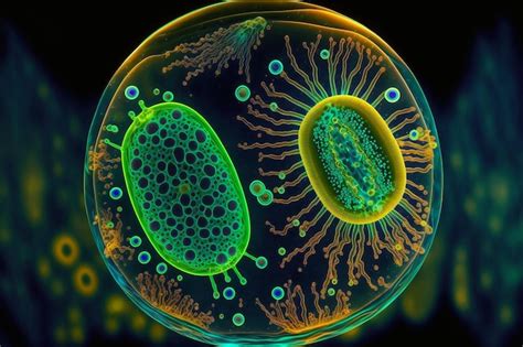 Premium Photo Microscopic Photography Bioluminescent Bacteria Living