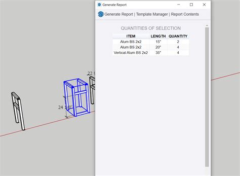 Using Selection In Generate Report Feature Requests Sketchup Community