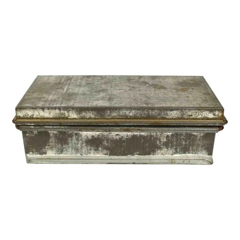 Mid 20th Century Handmade Galvanized Metal Box Chairish