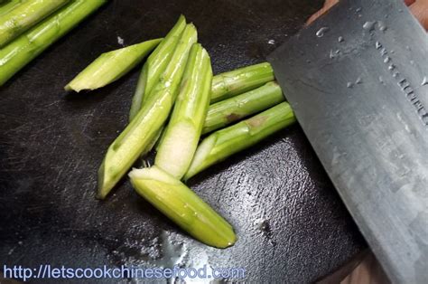 Chinese Recipe Stir Fried Asparagus With Shrimp And Pork