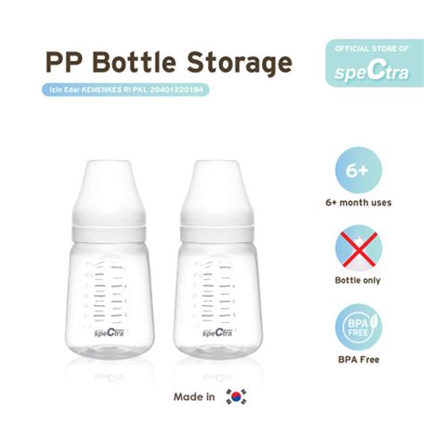 Jual Botol Pp Storage 160ml Wide Neck 2pc Tanpa Dot Spectra Botol Pp Warna Baru Putih