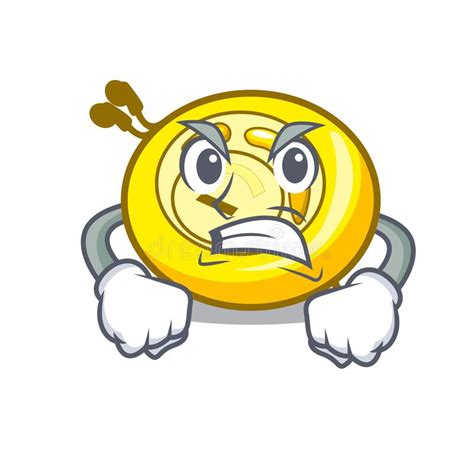Desenhos Animados Irritados Da Mascote Do Leitor De Cd Ilustração do