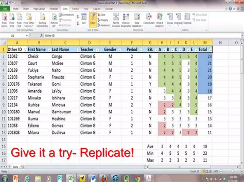 Quick And Easy Data Analysis With Excel Ppt