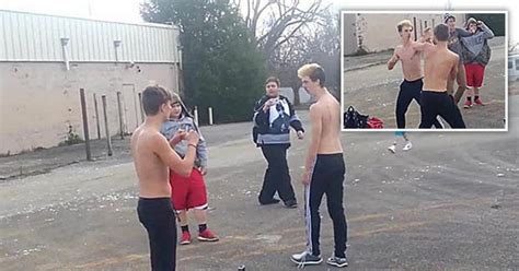 Graphic Vid Bloody Car Park Brawl Ends In Shock Surprise Punch Daily