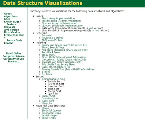 数据结构和算法 这几个算法可视化网站太牛了 个人文章 SegmentFault 思否
