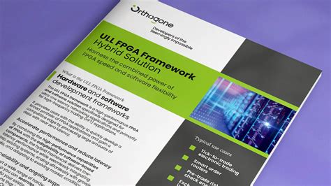Ull Fpga Framework Enabling Ultra Low Latency Orthogone