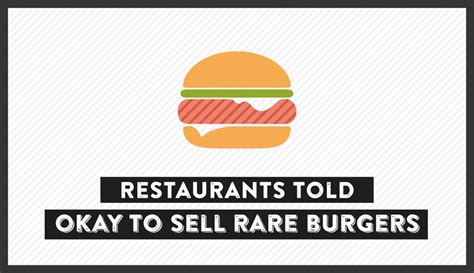Restaurants Told Ok To Sell Rare Burgers By Food Standards Authority