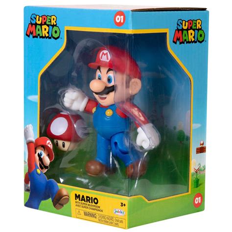 Jakks Pacific Figura Super Mario Bros Mario Super Mushroom Cm