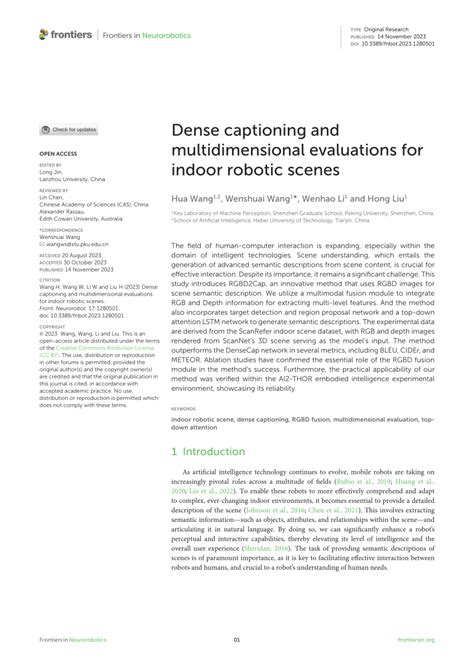 PDF Dense Captioning And Multidimensional Evaluations For Indoor