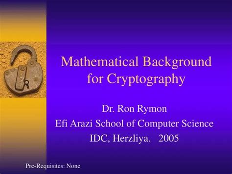 Ppt Mathematical Background For Cryptography Powerpoint Presentation