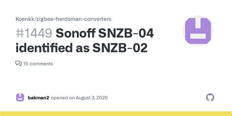 Sonoff Snzb 04 Identified As Snzb 02 · Issue 1449 · Koenkkzigbee