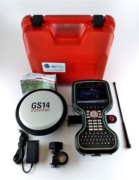 Leica Gs Gnss Receiver Gps Glonass G Uhf Cs Kit Precision Geosystems Inc