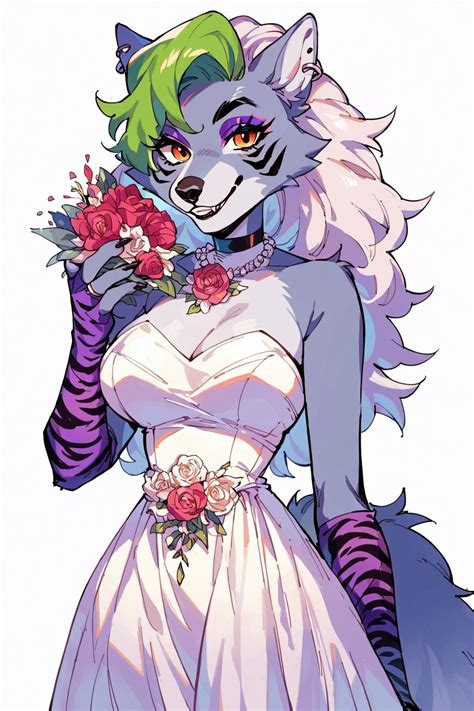 드레스를 입고 장갑을 끼고 꽃다발을 들고 있는 여자 Seaart Ai