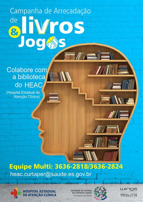 Participe Da “campanha De Arrecadação De Livros And Jogos” Para O Heac