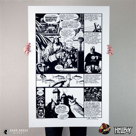 Hellboy 30th Anniversary Wake The Devil 1994 Comic Ad Screenprint