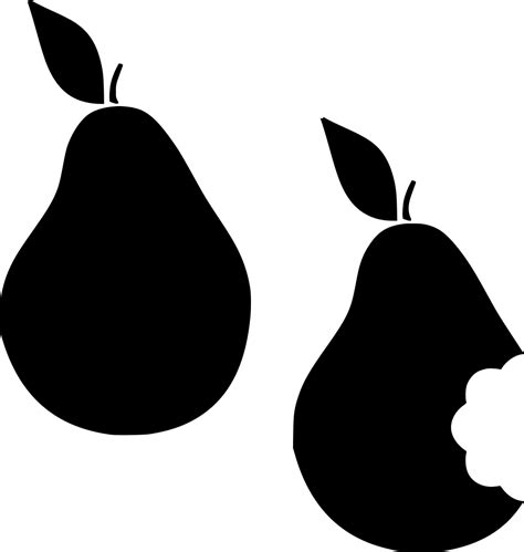 Svg Pear Bite Fruit Sweet Free Svg Image And Icon Svg Silh