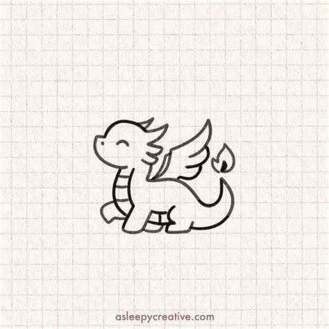 Cute Simple Dragon Drawings