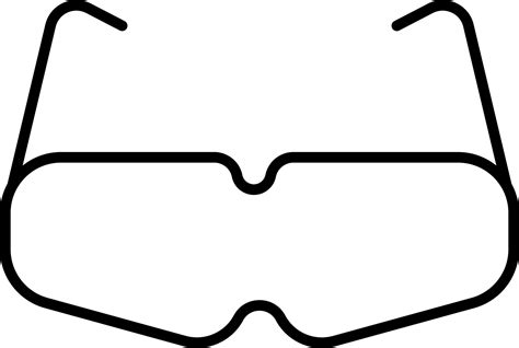 Isolated Glasses Icon In Black Color Outline 24195020 Vector Art At