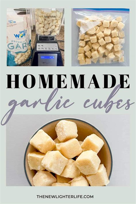 Preserving Fresh Garlic Quick Frozen Garlic Cubes