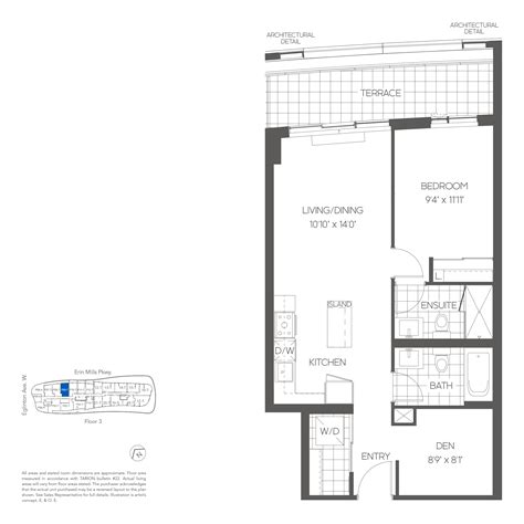 Arc Condominiums The Iris Floor Plan Mississauga On Livabl
