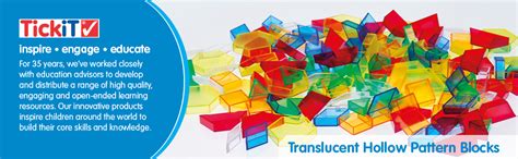 Tickit 73093 Hollow Pattern Block Translucent Uk Toys And Games