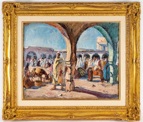 Tableau Orientaliste Henri Pontoy Essaouira Galerie Ballesteros