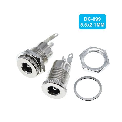 Centiot Dc Power Jack Male Socket Panel Mount Full Metal