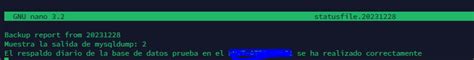 Linux Bash Script Backup Full Mysql Stack Overflow