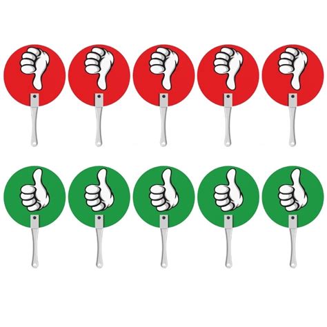 Love 10 Pcs Thumb Up Thumb Down Classroom Voting Paddle Yes Or Classroom Signs Shopee Malaysia