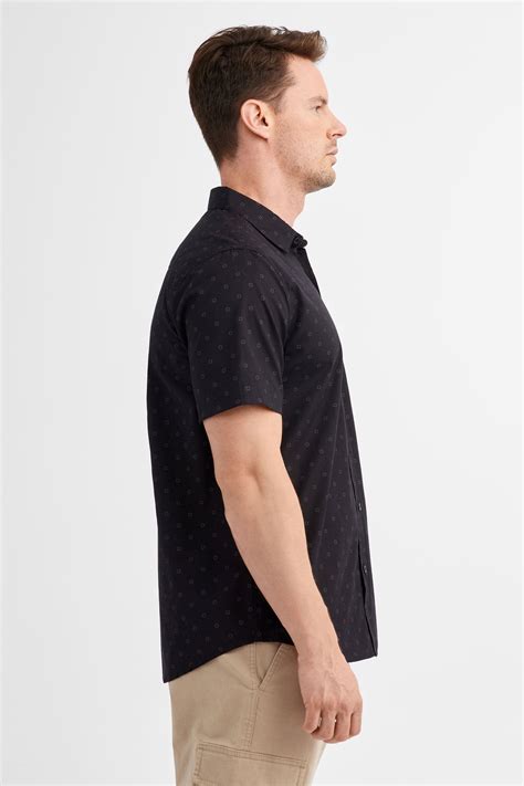 Chemise Manches Courtes Imprimée En Coton Pour Homme
