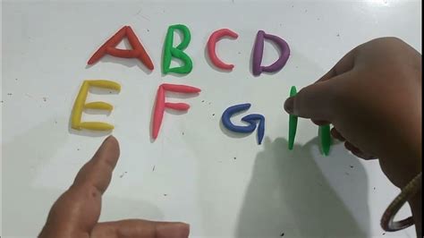 Abcd Making With Clay A To L Play With Clay And Learn Abcd Part I Youtube