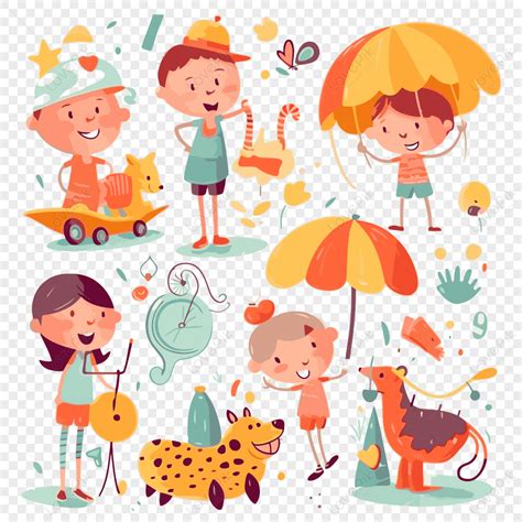 Masayang Araw Vectorcartoon Larawannumero Ng Graphicsformat Ng Larawan Eps