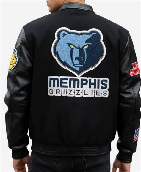 Jeff Hamilton Memphis Grizzlies Black Varsity Jacket Jacket Era