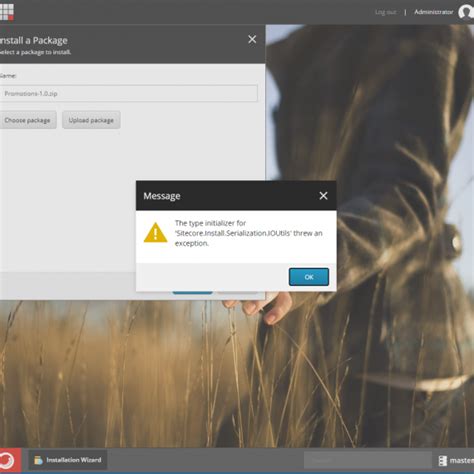 The Type Initializer For Sitecoreinstallserializationioutils Threw