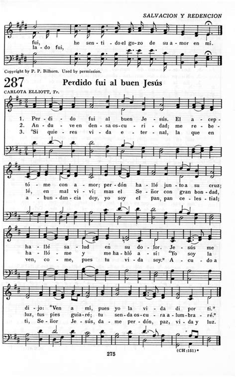 Himnario Adventista Para Uso En El Culto Divino 287 Perdido Fui Al