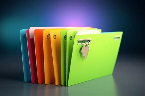 Premium Photo Open Folder Folder With Documentsdocument Protection