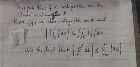Solved Suppose That F Is Integrable On The Closed Rectangle Chegg