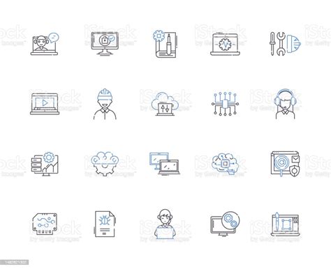 Web Programming Outline Icons Collection Web Programming Html Css