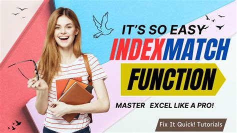 Index Match Function In Ms Excel Easy And Quick Tutorial Youtube