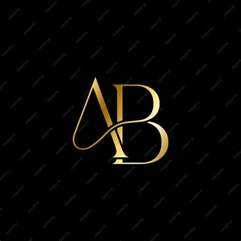 Logotipo Ab Vetor Premium