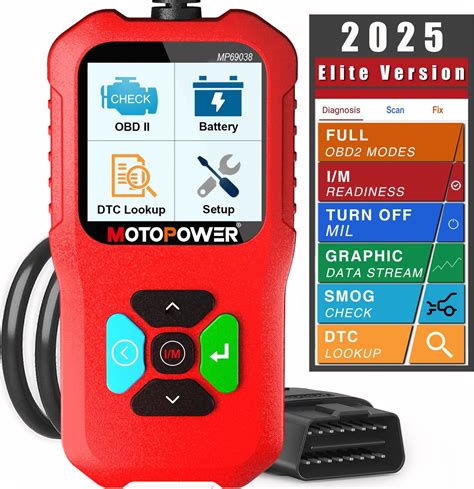 Motopower Mp69038 Escáner Obd2 Del Coche Lector De Código
