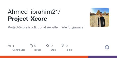 GitHub Ahmed Ibrahim21 Project Xcore Project Xcore Is A Fictional Website Made For Gamers
