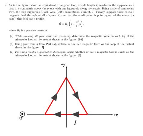 solved 4 as in the figure below an equilateral triangular